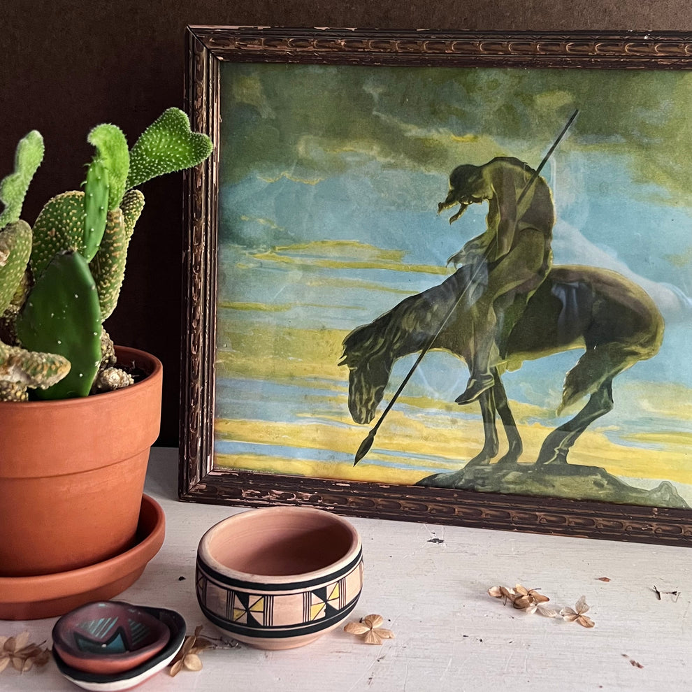 End of the Trail Offset Lithograph, James Earle Fraser c.1930s – Rush ...