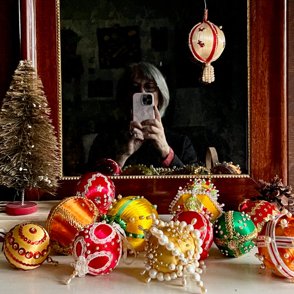 Vintage christmas beads store