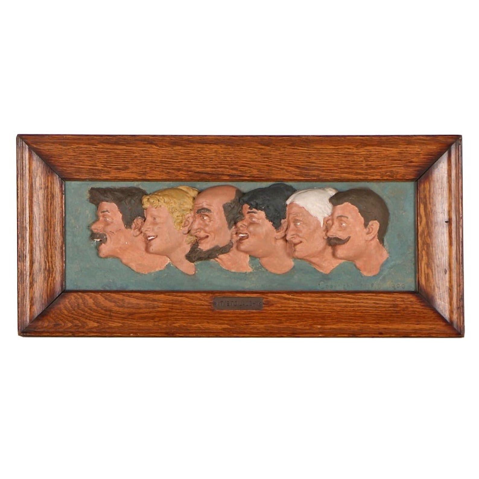 Framed Chalkware Folk Art Sculpture 'It Is To Laugh' (c.1900s) – Rush ...