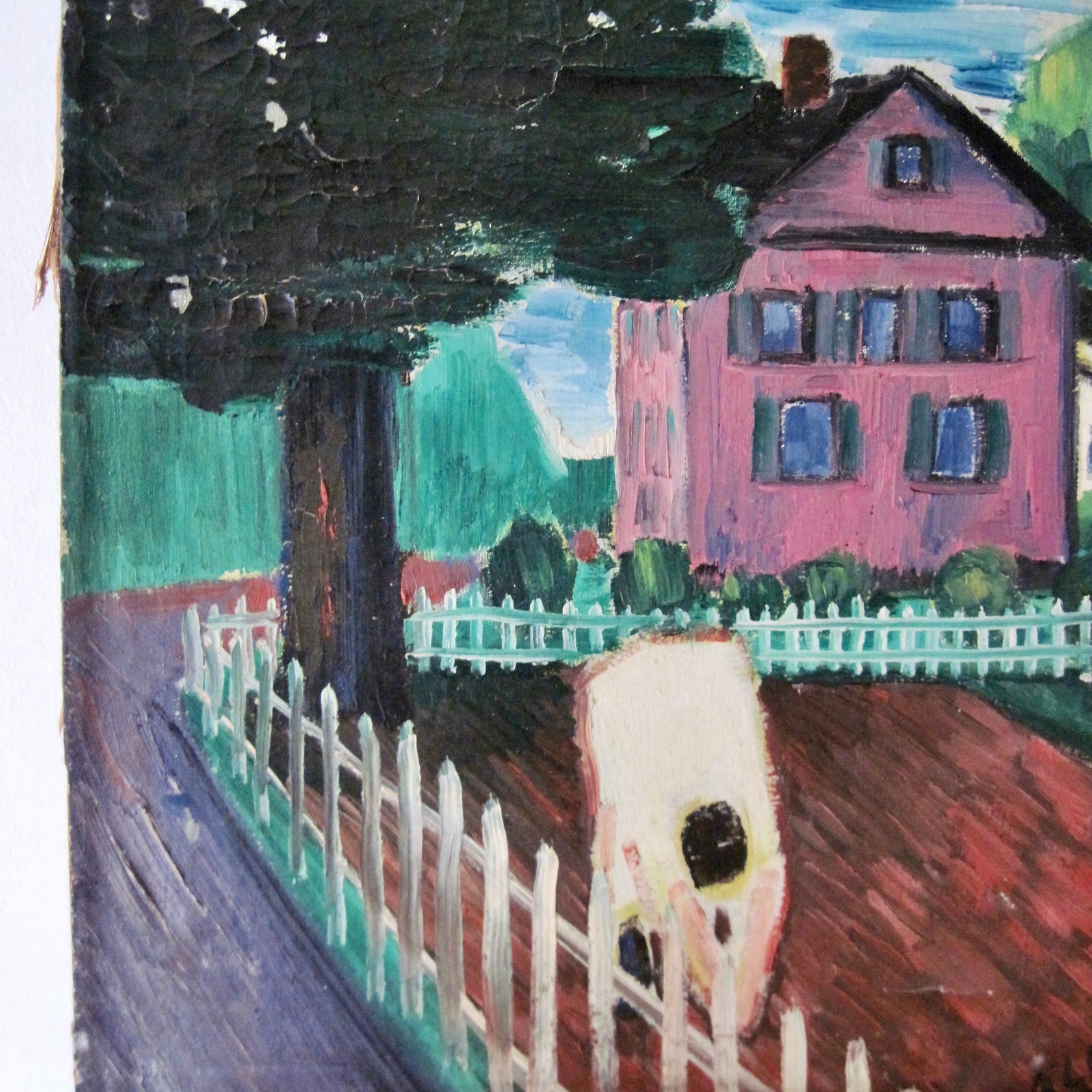 Oil Painting of Homestead Scene by Thomas B. Eldred (c.1930s) – Rush ...