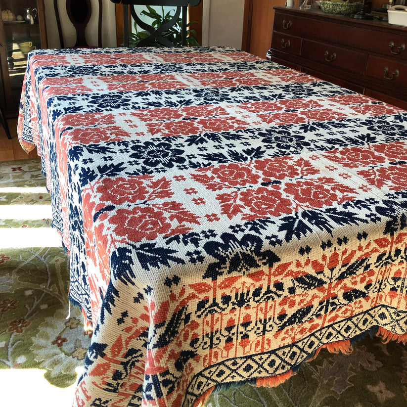 Antique Ohio Wool Coverlet (c.1800s) – Rush Creek Vintage