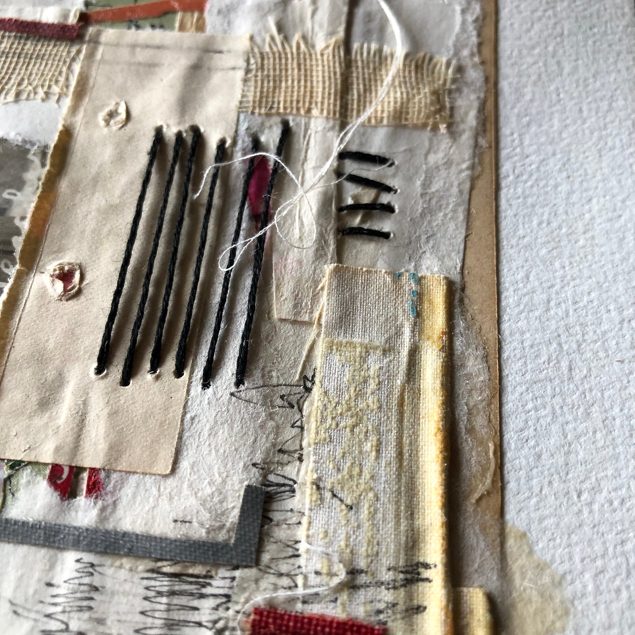 Layered Vintage Paper Art Collage, 'Teachers' – Rush Creek Vintage