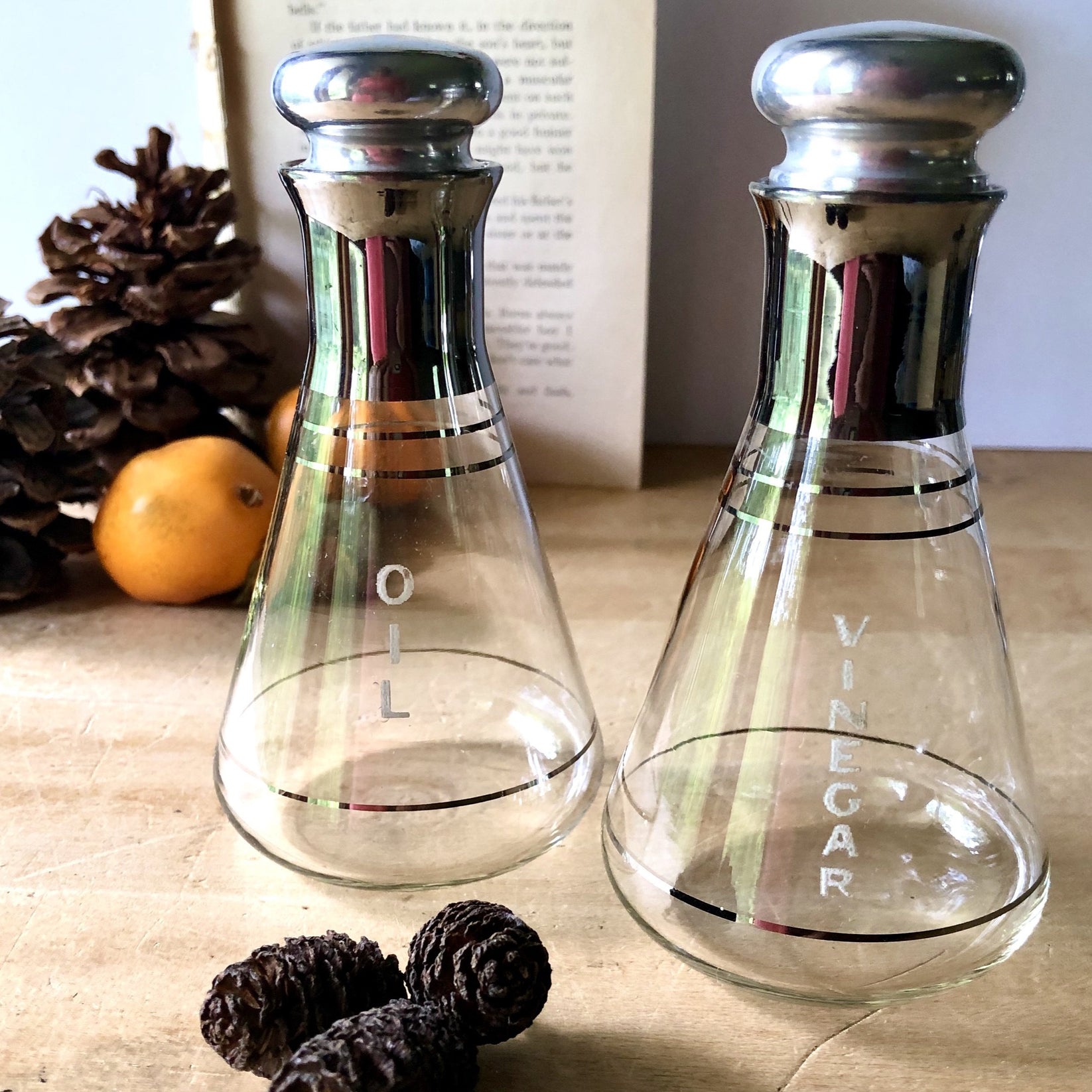 Silver Deco Style Glass Collection (c.1940s) – Rush Creek Vintage