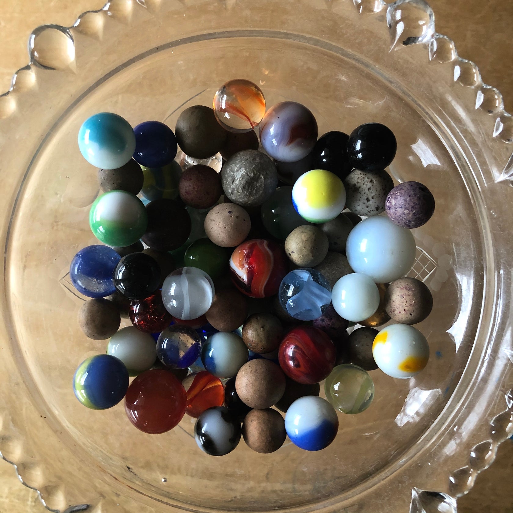 Set of 100 Vintage and Antique Marbles – Rush Creek Vintage
