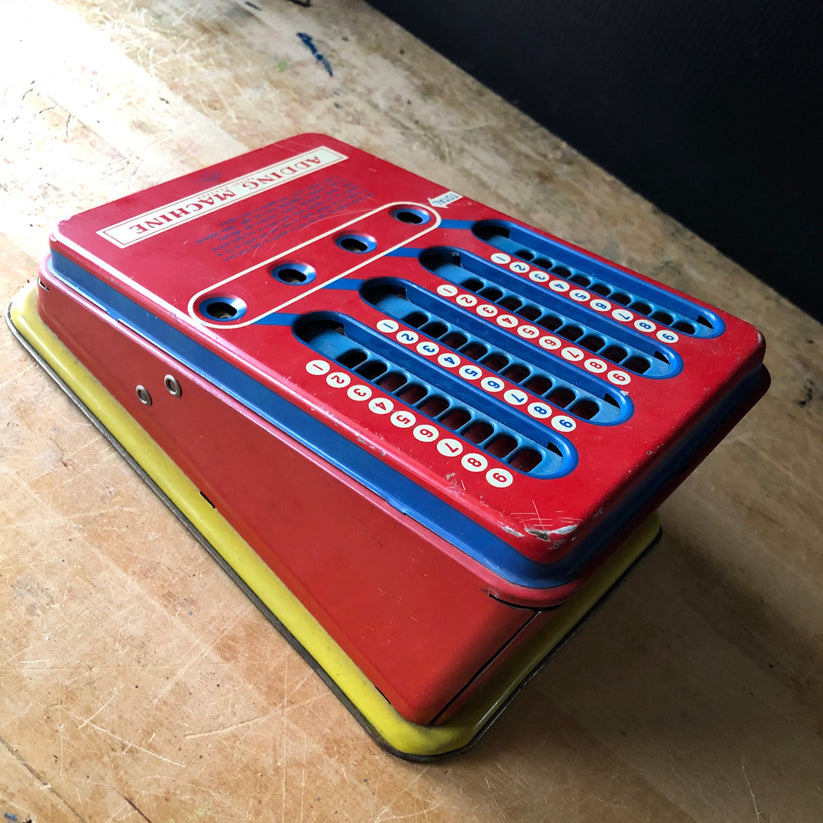 Wolverine Litho Tin Toy Adding Machine (c.1940s) – Rush Creek Vintage