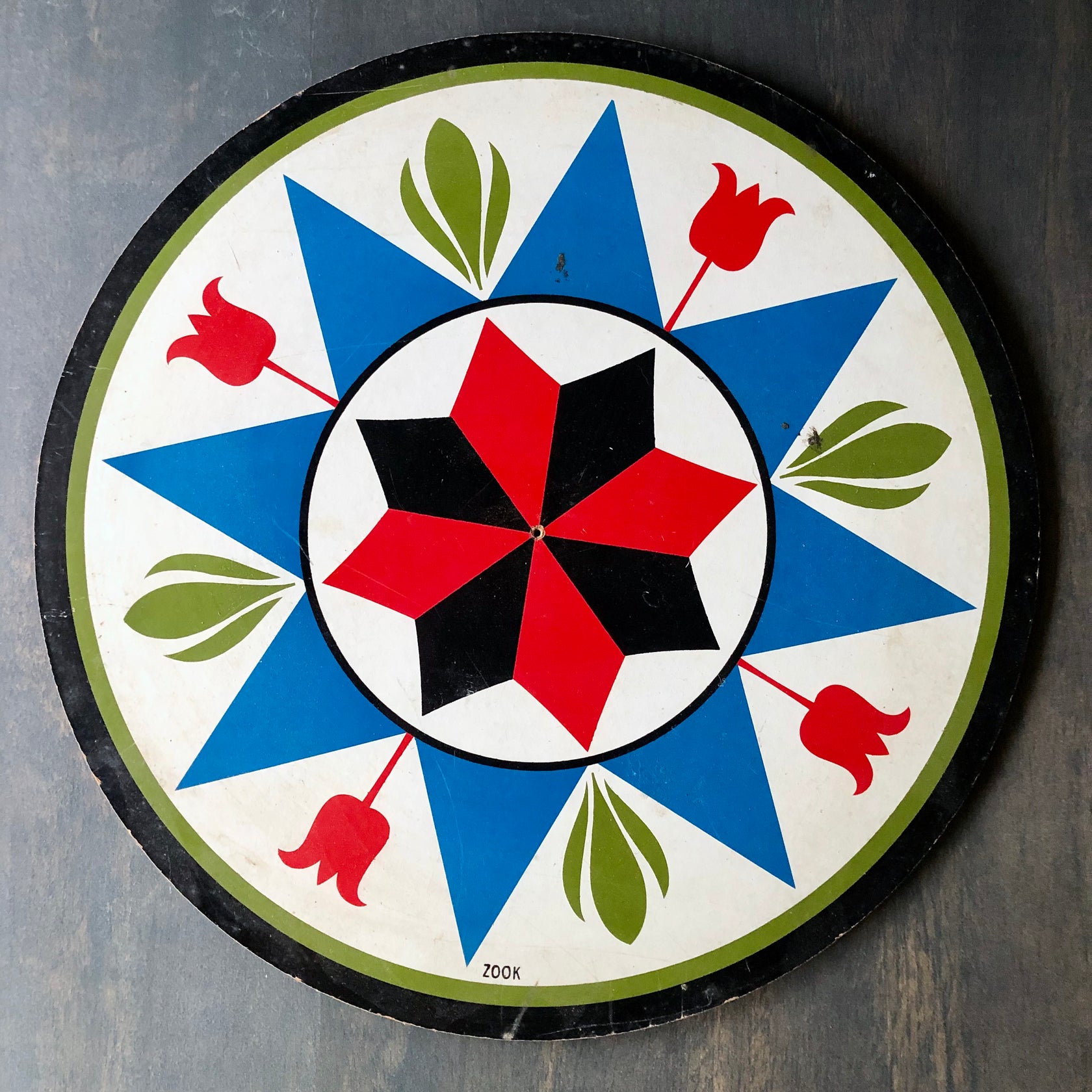 Vintage Pennsylvania Dutch Hex Sign (c.1960s) – Rush Creek Vintage