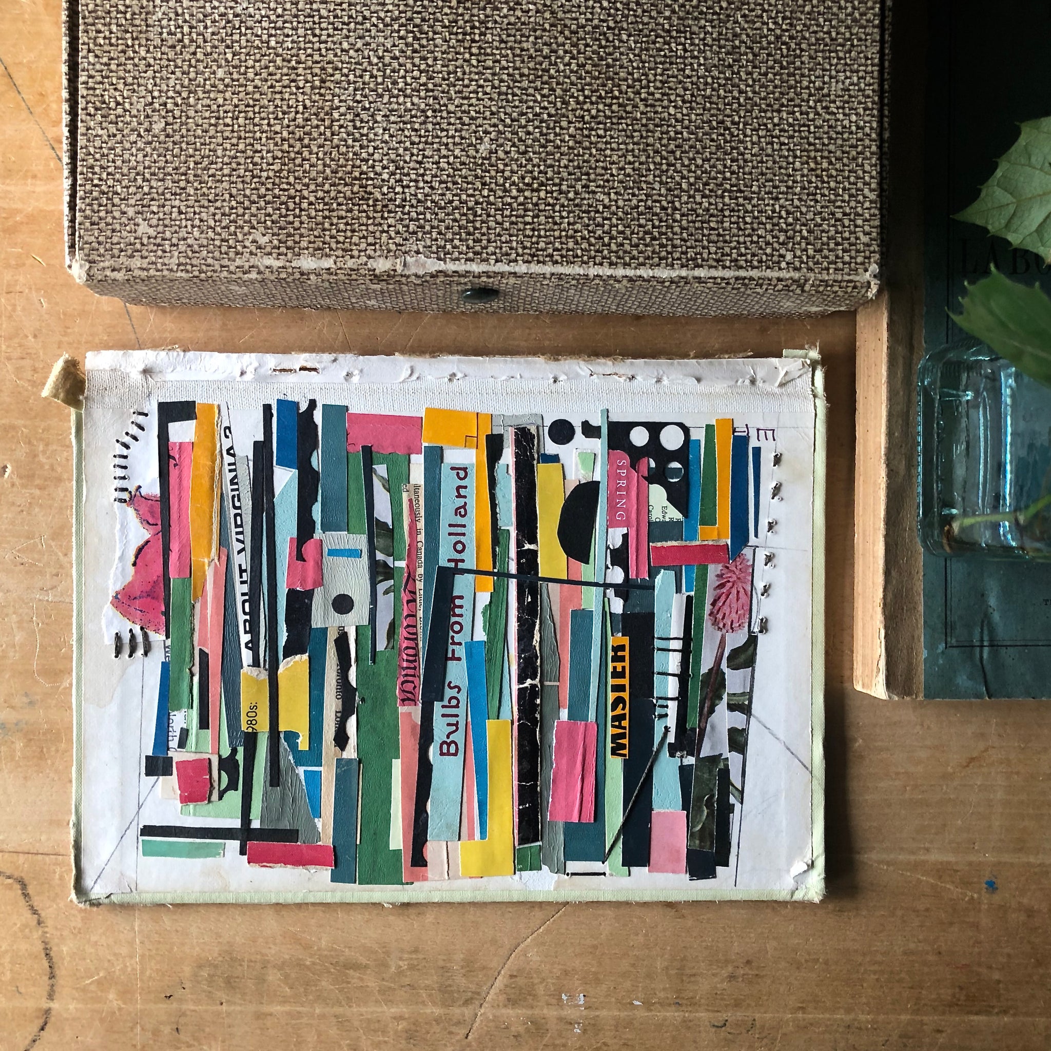 Paper Collage in Spring Colors – Rush Creek Vintage