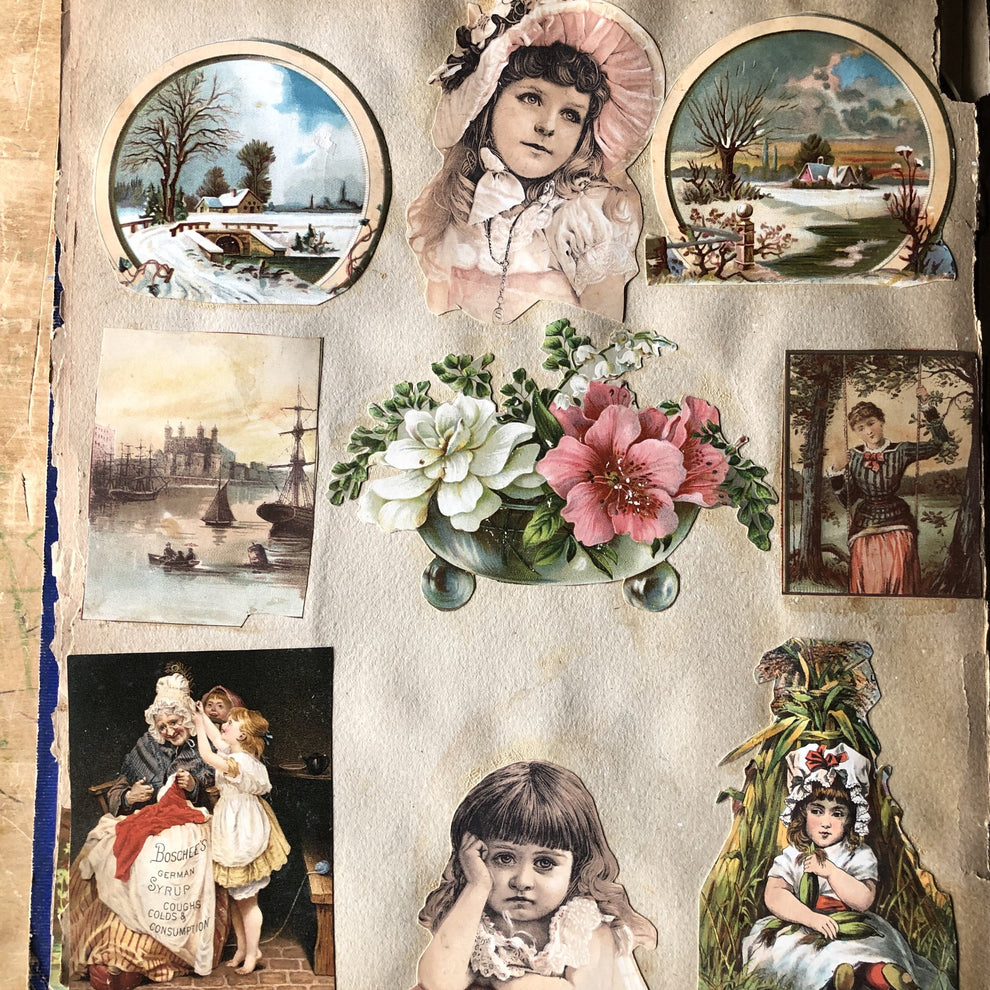 Victorian Scrapbook with Assorted Ephemera (c.1800s) – Rush Creek Vintage