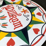 Vintage Jacob Zook Willkom Hex Sign (c.1990s) – Rush Creek Vintage