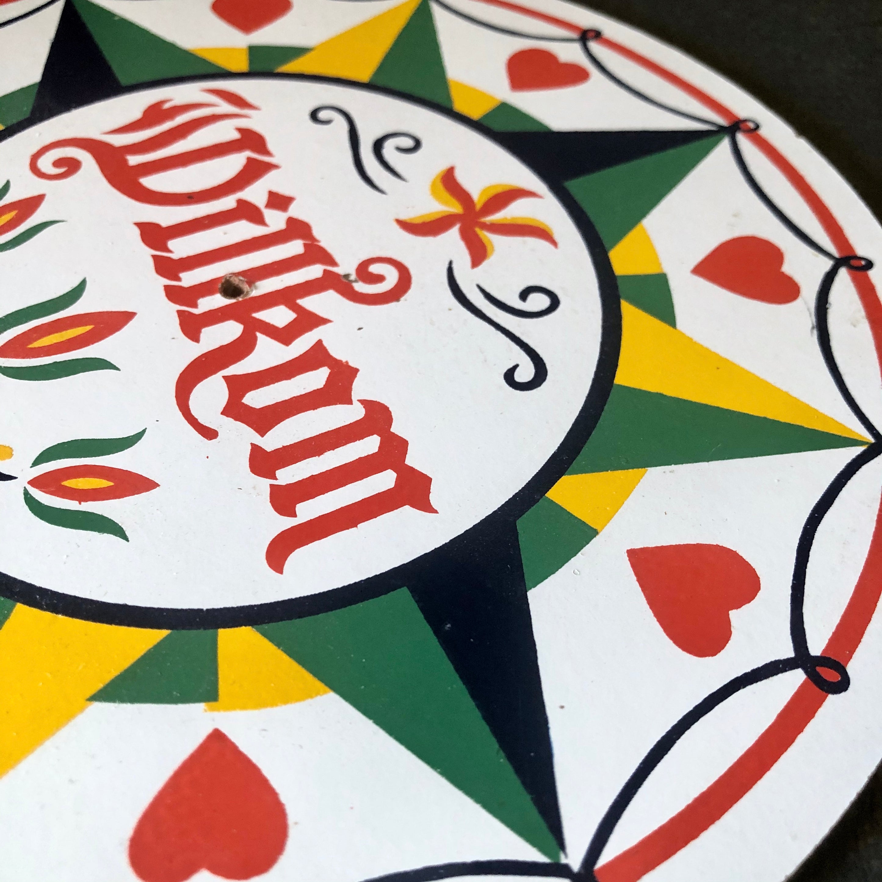 Vintage Jacob Zook Willkom Hex Sign (c.1990s) – Rush Creek Vintage