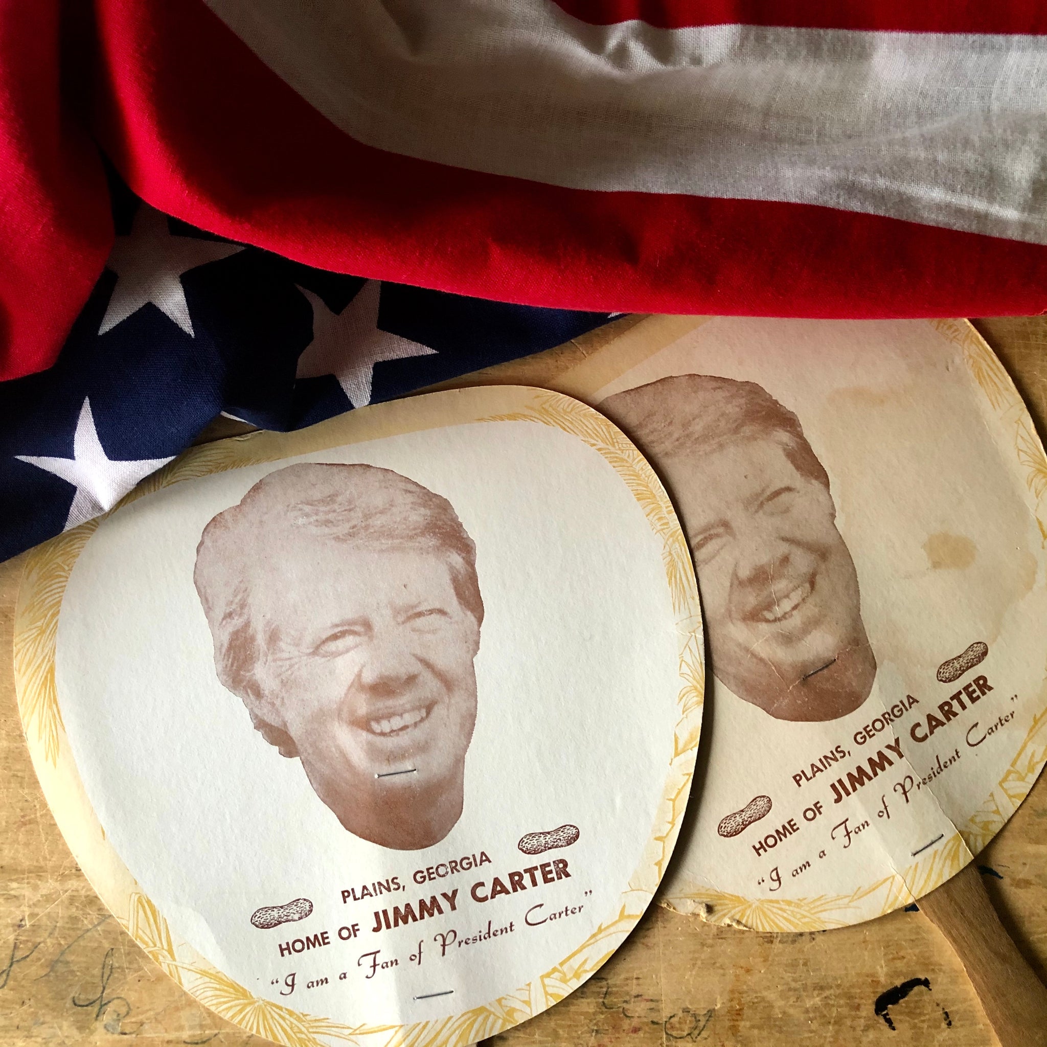 Jimmy Carter's Campaign Paper Fans (c.1980s) – Rush Creek Vintage