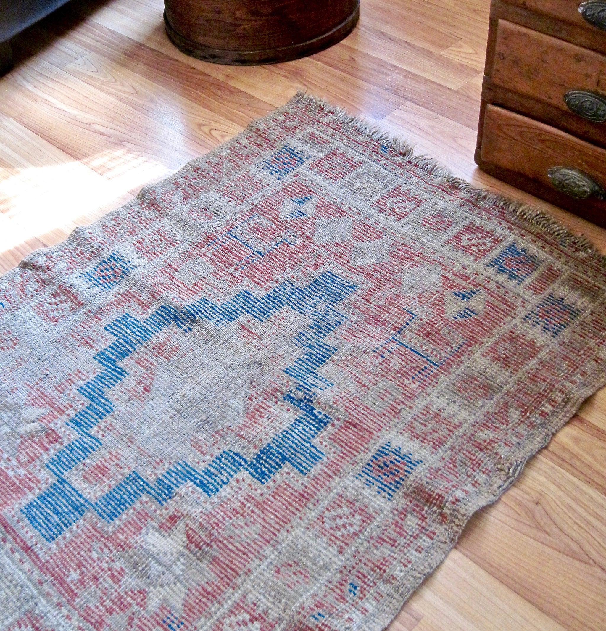Antique Wool Tribal Rug (c.1800s) – Rush Creek Vintage