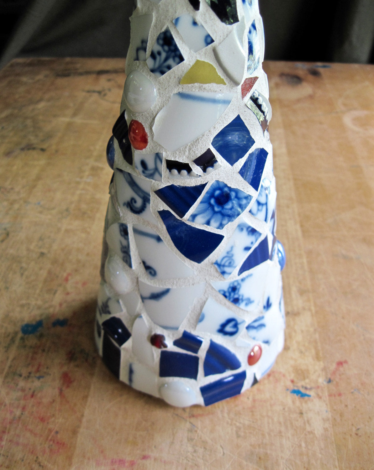 Upcycled Mosaic Strawberry Christmas Tree – Rush Creek Vintage